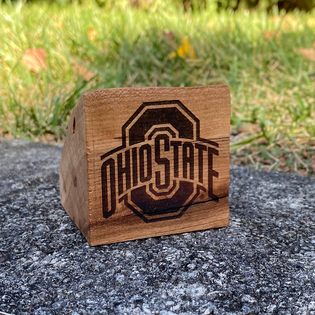 Ohio State Mantel Piece Live Edge Wood Laser Engraved Art – Fallen Tree ...