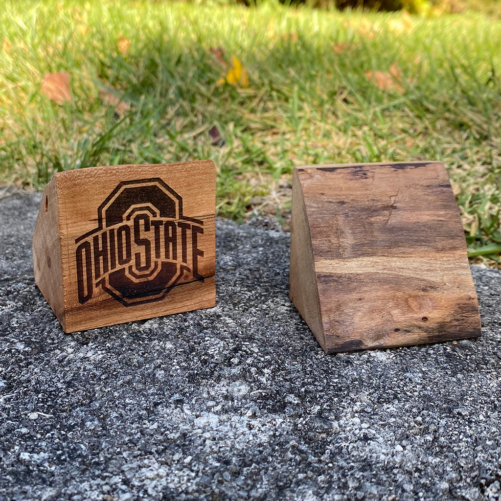 Ohio State Mantel Piece Live Edge Wood Laser Engraved Art – Fallen Tree ...